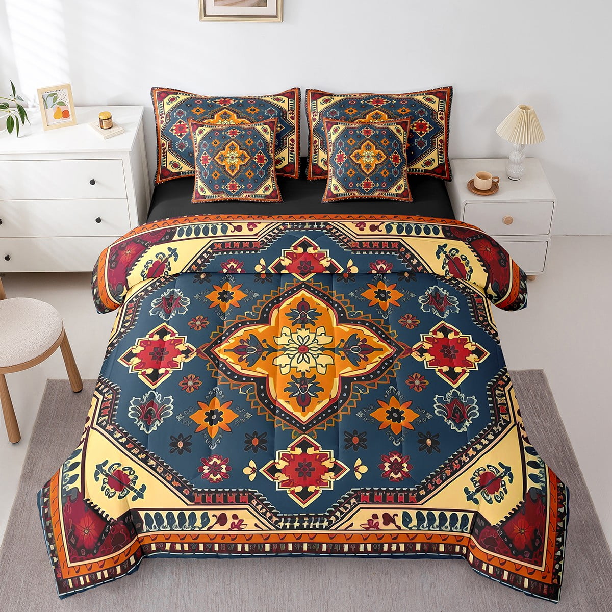 Click here for Yst Vintage Bed In A Bag Persian Bedding Set  Bohe... prices