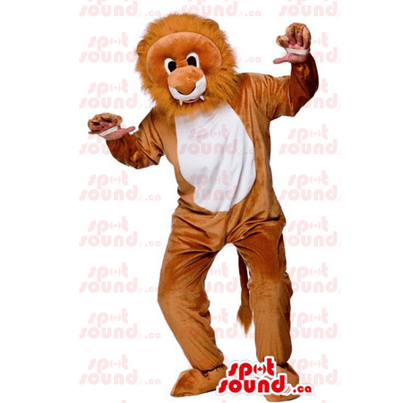 Customised Lion SPOTSOUND Mascot With Comfortable Option For Your Hands - Lion mascots | Walmart ...