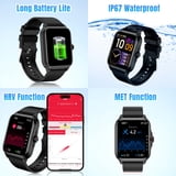 VIVISTAR Smart Watch, 1.91" Full Touch HD, Fitness Tracker, Waterproof ...
