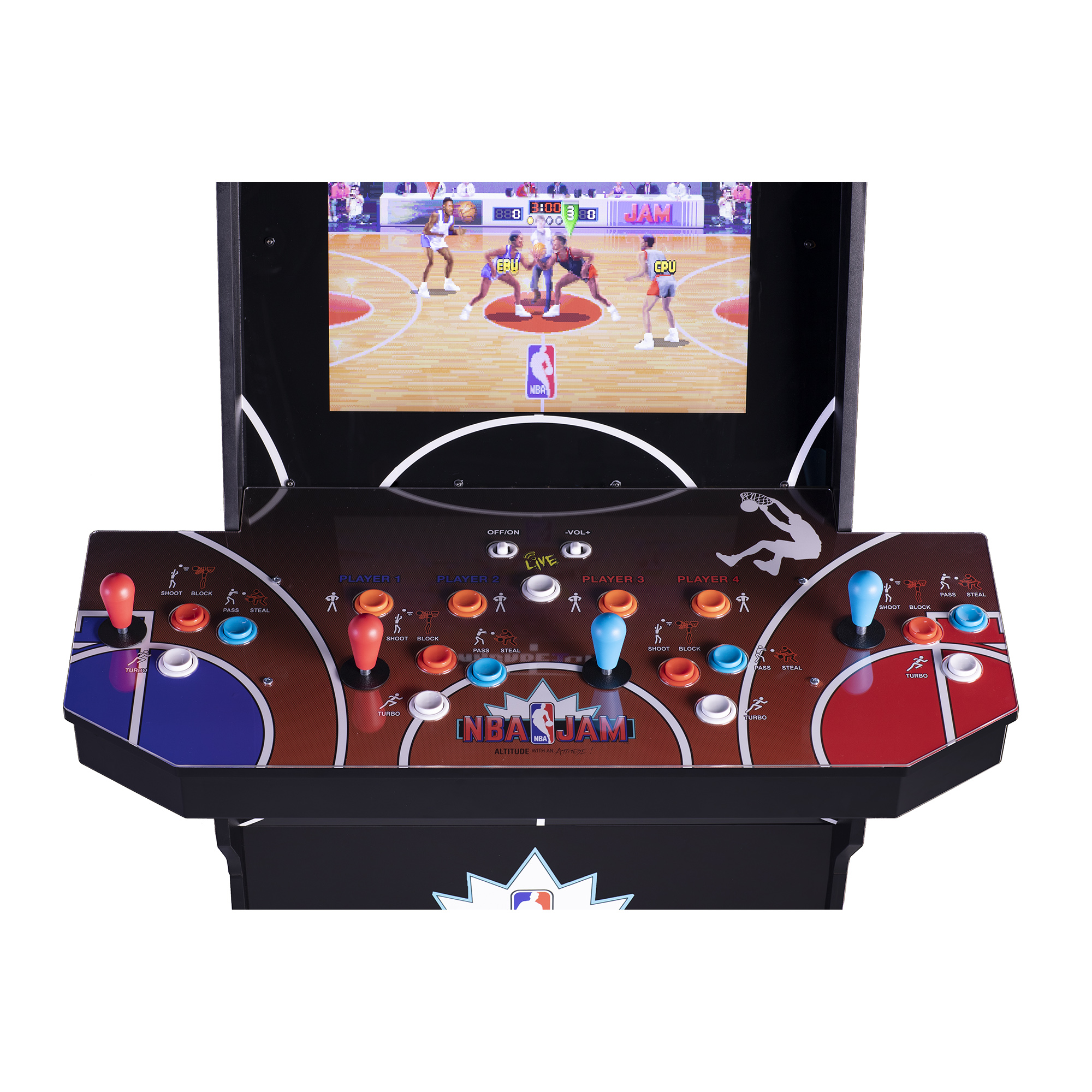 Buy Arcade1UP - NBA Jam, Shaq Edition, 3 Games in 1 with WIFI Live, 19 ...