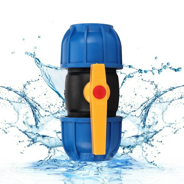 Water Connector, PE Pipe Connector Ball Valve Pipe Connector Valve ...