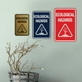 Signs ByLITA Portrait Round Ecological hazards Sign (Blue) - Small ...