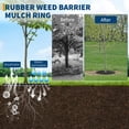 Huisuilinss Rubber Tree Mulch Ring,Rubber Mulch Mat,Tree Barrier,Round ...