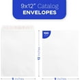 Catalog 9x12 Envelopes Self Seal 100 PCS, Large White Mailing Envelopes ...