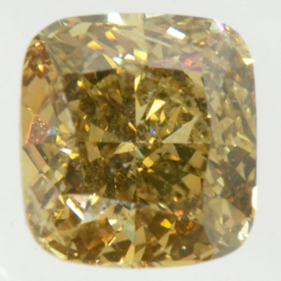 Cushion Shape Diamond Fancy Brown Loose 1.51 Carat Polished I2 GIA ...