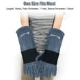IC ICLOVER Kevlar Reinforced Bite Proof Gloves, for Animal Handling ...