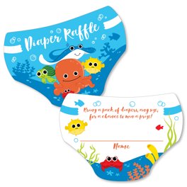 Baby Shower Activity Inserts 24 Pack Bam Superhero Diaper Raffle ...