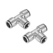 Uxcell Push to Connect Fittings, 6 Pack Fittings Elbows, White, 1/4 Inch Od - Walmart.com