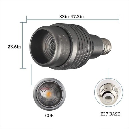 Par20 Led Bulb, 7w Focus Spotlight Bulbs, Cri 97 Cob Downlight Light ...