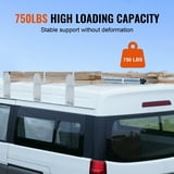 VEVOR 3-Bar Van Roof Ladder Rack 750LBS Alloy Steel Adjustable 47.2"-78 ...
