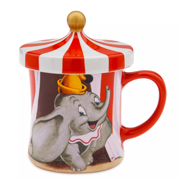 Disney Dumbo Flying Elephant Timothy Mouse Circus Tent Lid Coffee Mug ...