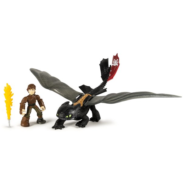 DreamWorks Dragons, Dragon Riders,Hiccup & Toothless Figures - Walmart ...