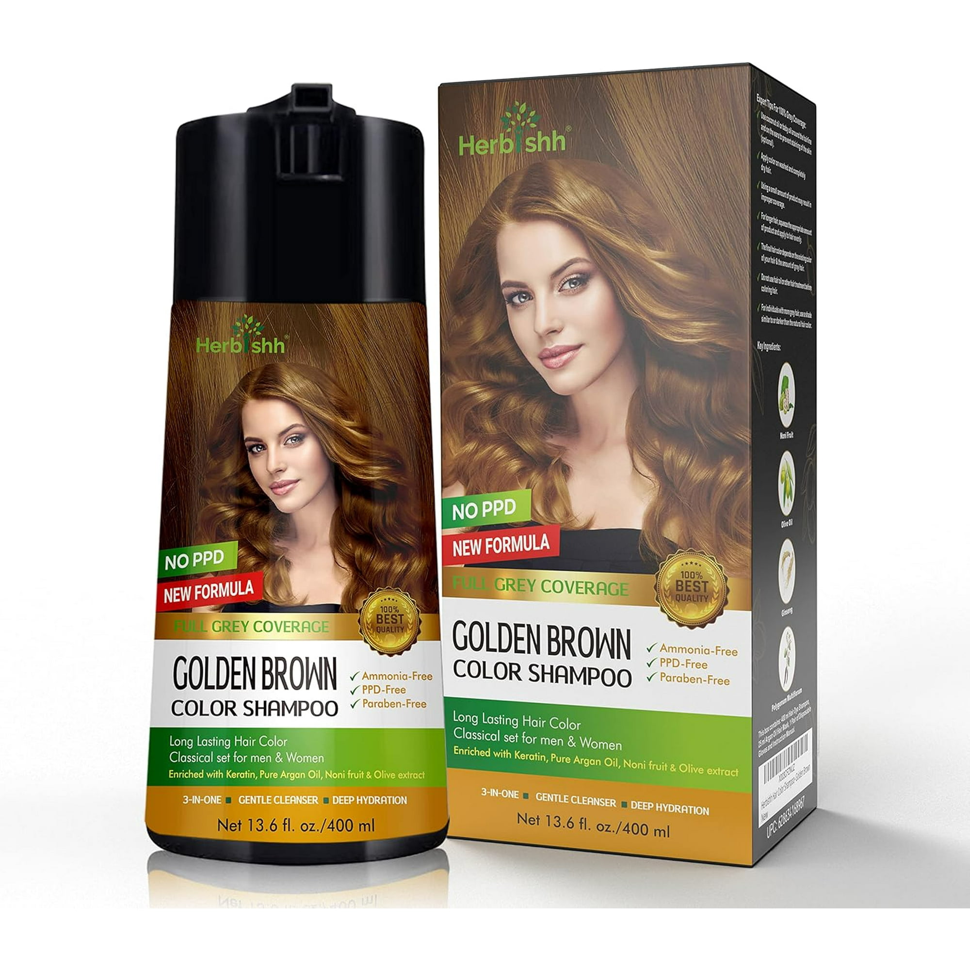 Click here for Herbishh Golden Brown Ppd-Free Hair Color Shampoo... prices