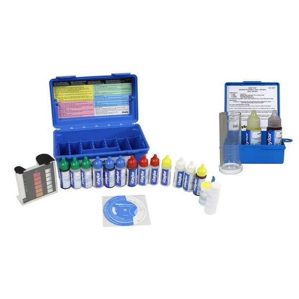 Taylor Complete Swimming Pool/Spa Test Kit + Sodium Chloride Salt Water ...