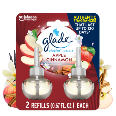 Glade PlugIns Scented Oil, Air Freshener, 2 Refills, First Frost, 0.67 ...