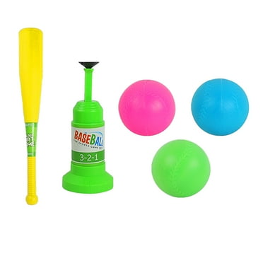 Tee Ball Set for Kids with Bat, 1st Play Baseball Stand, Safe Foam ...