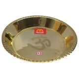 Kalsa Parai Puja Accessory Gifts Pooja Thali Om Gayatri Mantra Brass ...