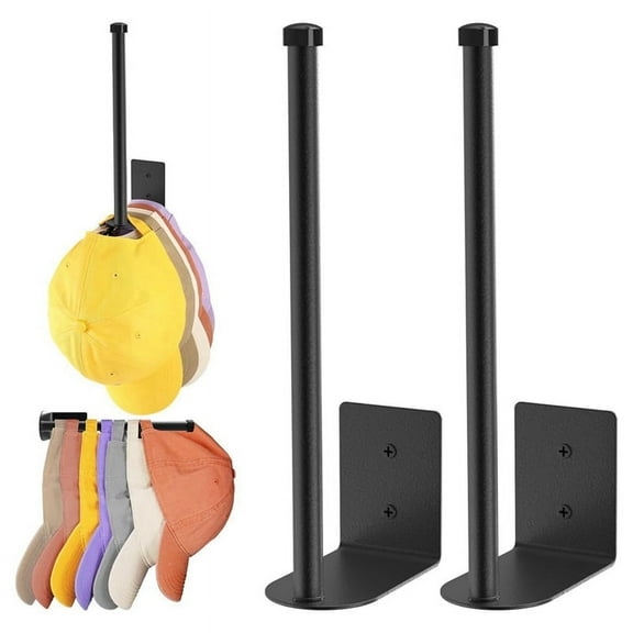 3 Pack Hat Racks for Baseball Caps - Metal Hat Holder for Wall, Hat ...