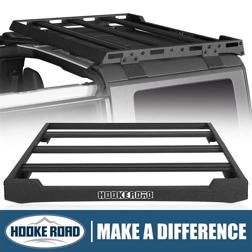 Hooke Road Roof Rack Cargo Carrier Luggage Basket Fit Ford Bronco 2021 ...