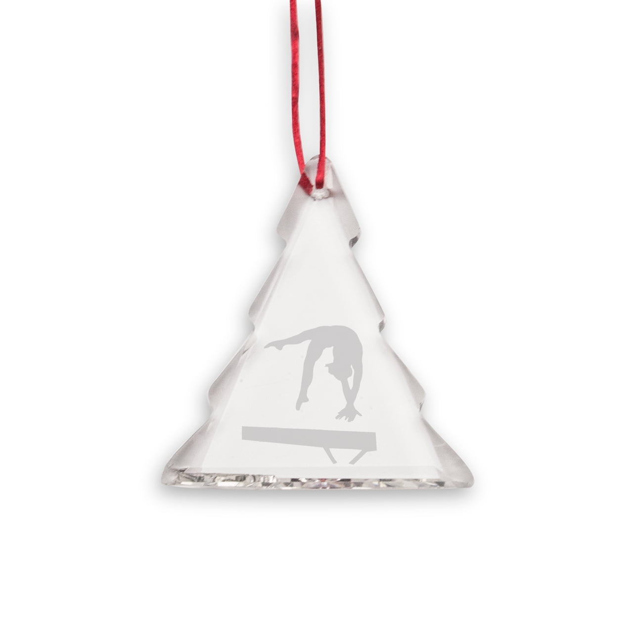 Gymnast Balance Beam Tree Shaped Crystal Christmas Ornament - Walmart.com