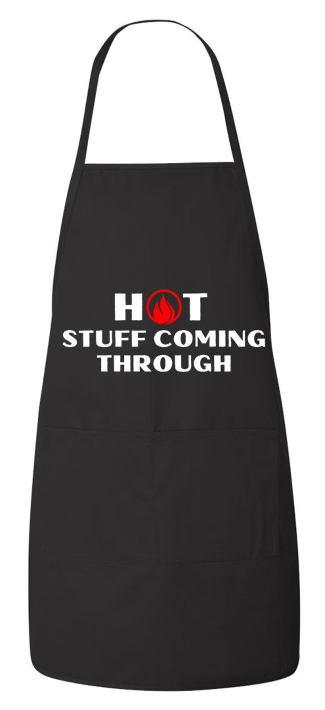 FASCIINO - Hot Stuff Coming Through, Funny Chef Apron with Two Front ...