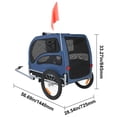 KFFKFF Pet Bicycle Trailer: Dog and Cat Bike Carrier, 100 lb Load ...