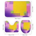 Chilfamy 4PCS Memphis Style Abstract Waterproof Shower Curtain Sets ...