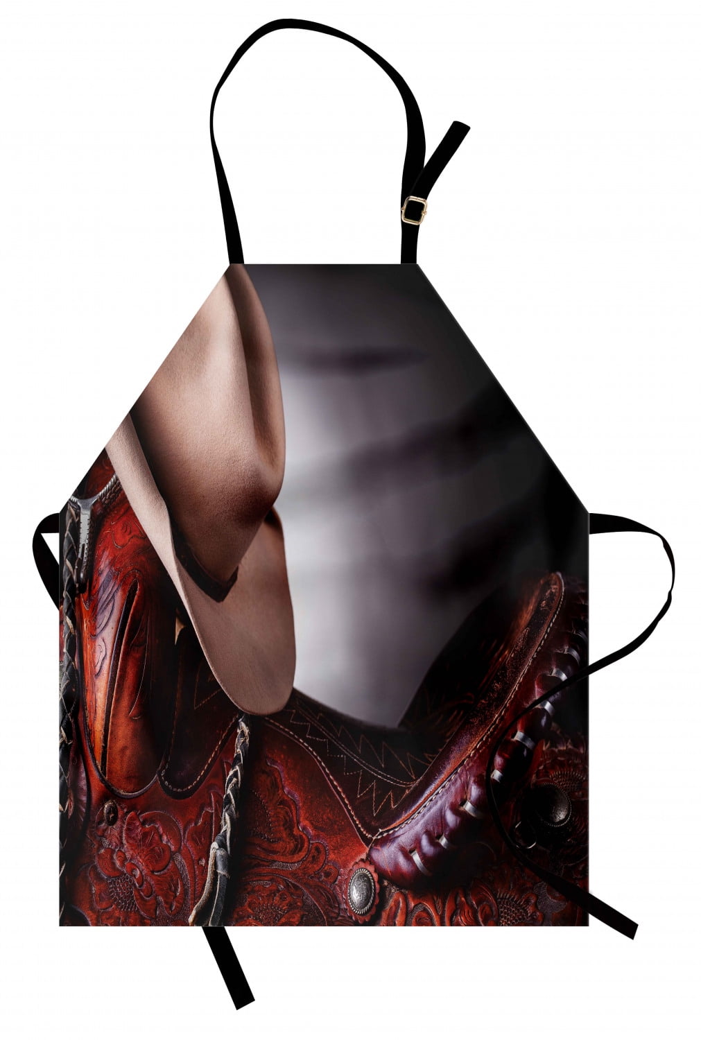 Western Apron Horse Saddle with a Cowboy Hat Wild Texas Fashion States ...