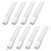 4 ft. 5000k Designed to Replace Fluorescents LED Tube Light - Pack of 2 ...