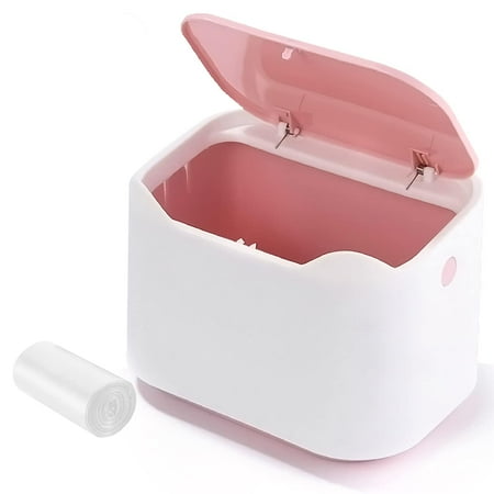 Mini bathroom bin tea bag bin with lid for office tabletop Small bin ...