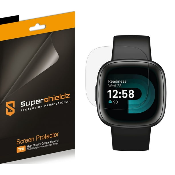(3 Pack) Supershieldz Designed for Fitbit Sense 2 / Fitbit Versa 4 Screen Protector, High ...