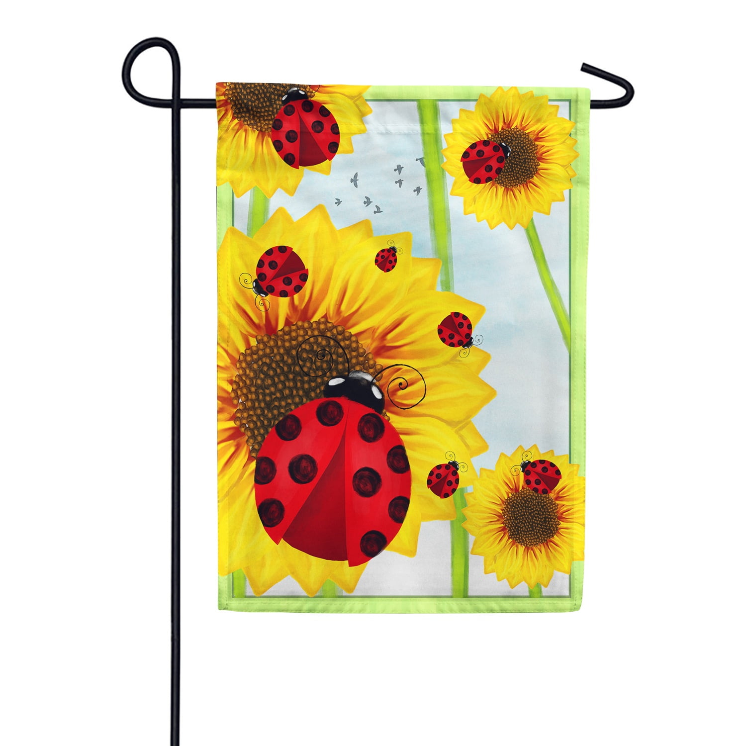 America Forever Sunflowers and Ladybugs Garden Flag - 12.5 x 18 Inches ...