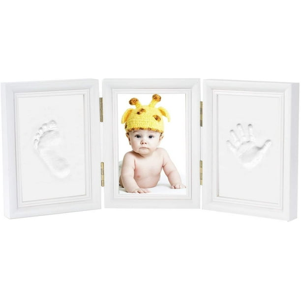 Baby Footprint Frame - Baby Handprint Footprint Photo Frame Kit for ...