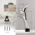 4 Inches Kickdown Door Stoppers Brushed Satin Nickel, Heavy Duty Door ...