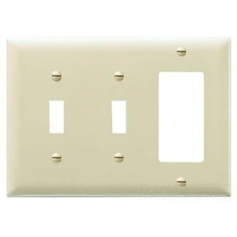 Ivory 3-Gang Wall Plate Legrand Standard Receptacle Plates TP226-I ...