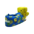 SpongeBob Boys Slippers, Sizes 11-5, Blue Plush Comfort House Shoes ...