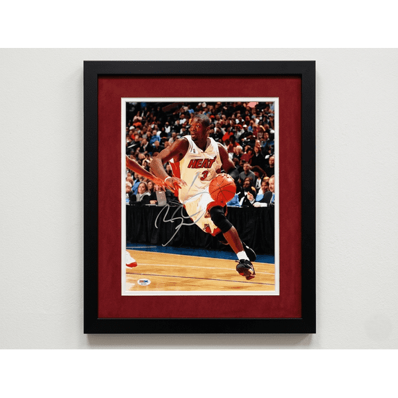 Dwyane Wade Miami Heat Signed Basketball 11x14 Photo PSA - Walmart.com