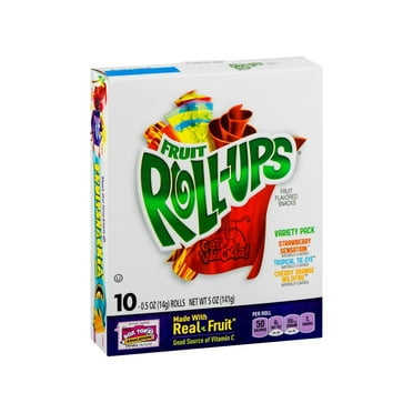 Fruit Roll-Ups Fruit Flavored Snacks, Blastin' Berry Hot Colors, 72 Ct ...