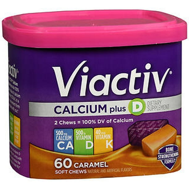 Viactiv Lifestyle Viactiv Calcium Plus D, 60 ea - Walmart.com - Walmart.com