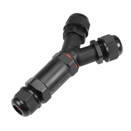 Waterproof IP68 Y-Type 5 Pole 3 Way Outdoor External Connector Sleeve ...