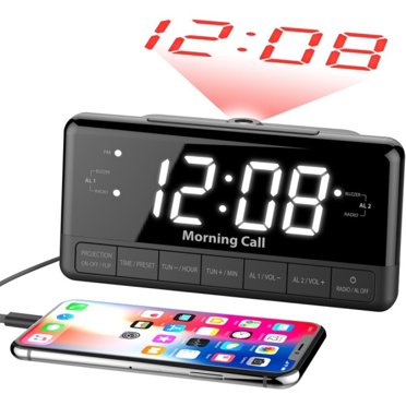 iLuv MORCAL2ULBK Morning Call 2 Bluetooth Alarm Clock Radio - Walmart.com