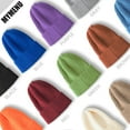 Candy Color Beanie Hats Knit Caps Cuffed Stretch Winter Warm Hats for ...