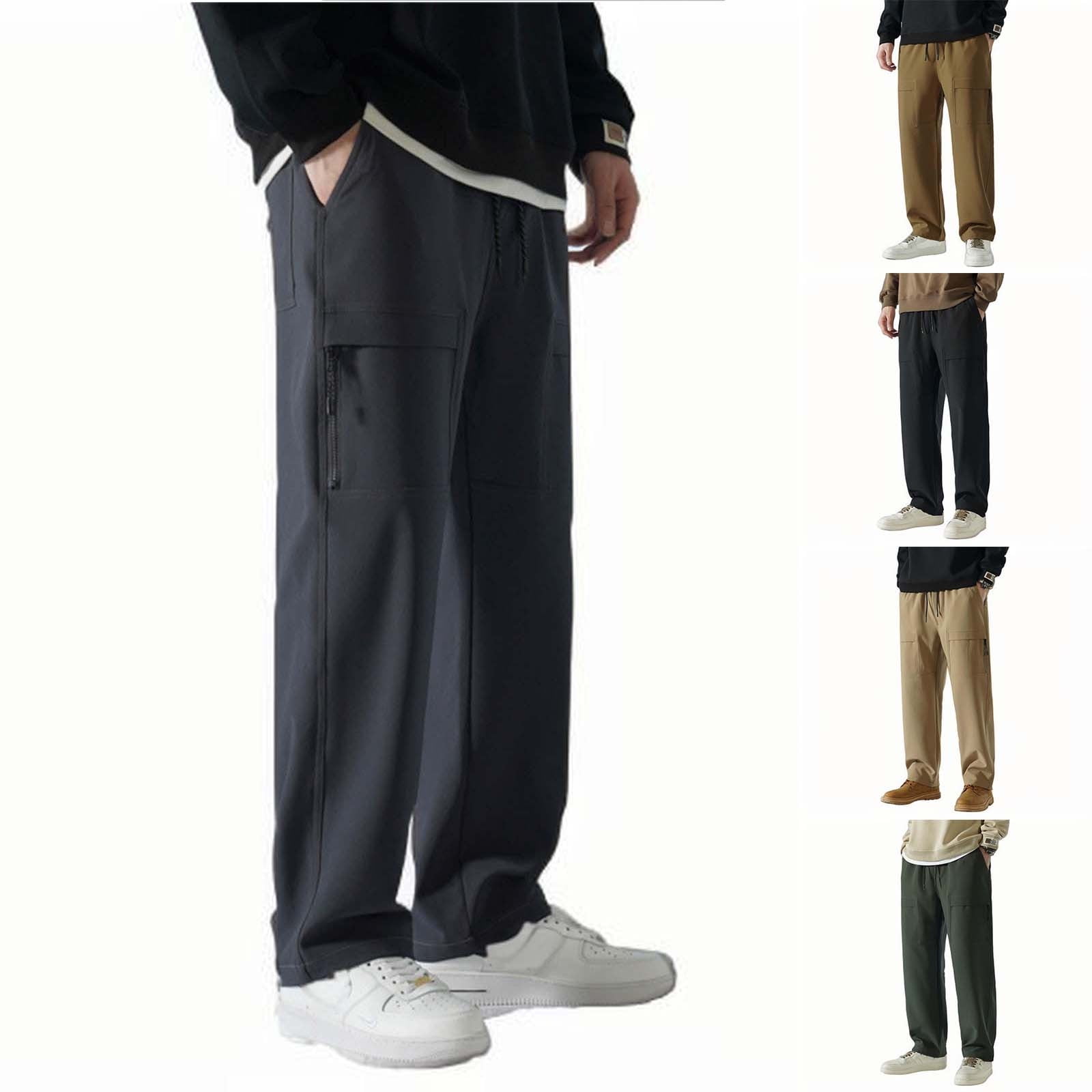 Click here for Styesk Mens Pants Man Solid Color Parsnip Soft Bin... prices