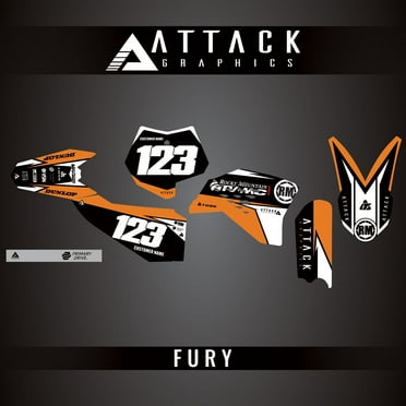 Attack Graphics Custom Velocity Complete Bike Graphics Kit for KTM 50 ...