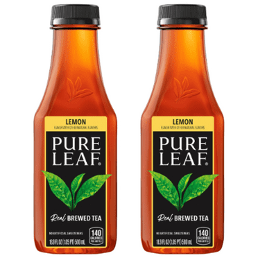 Lipton Pure Leaf Green Tea, Real Brewed, Raspberry Flavored Iced Tea ...