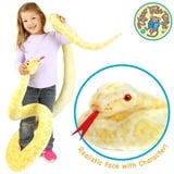 Alba the Albino Burmese Python | 100 Inch Long Stuffed Animal Plush ...
