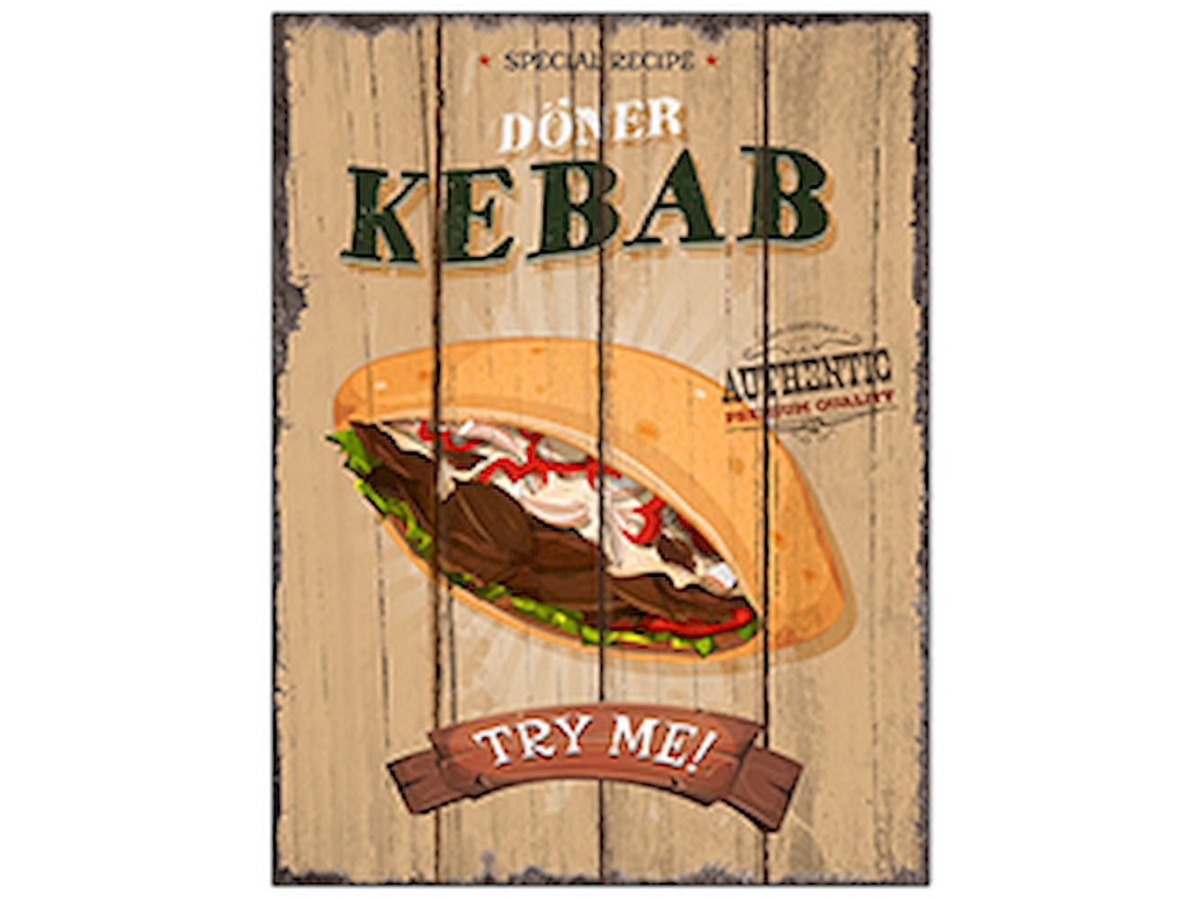 "Doner Kebab " Wooden Sign - Walmart.com