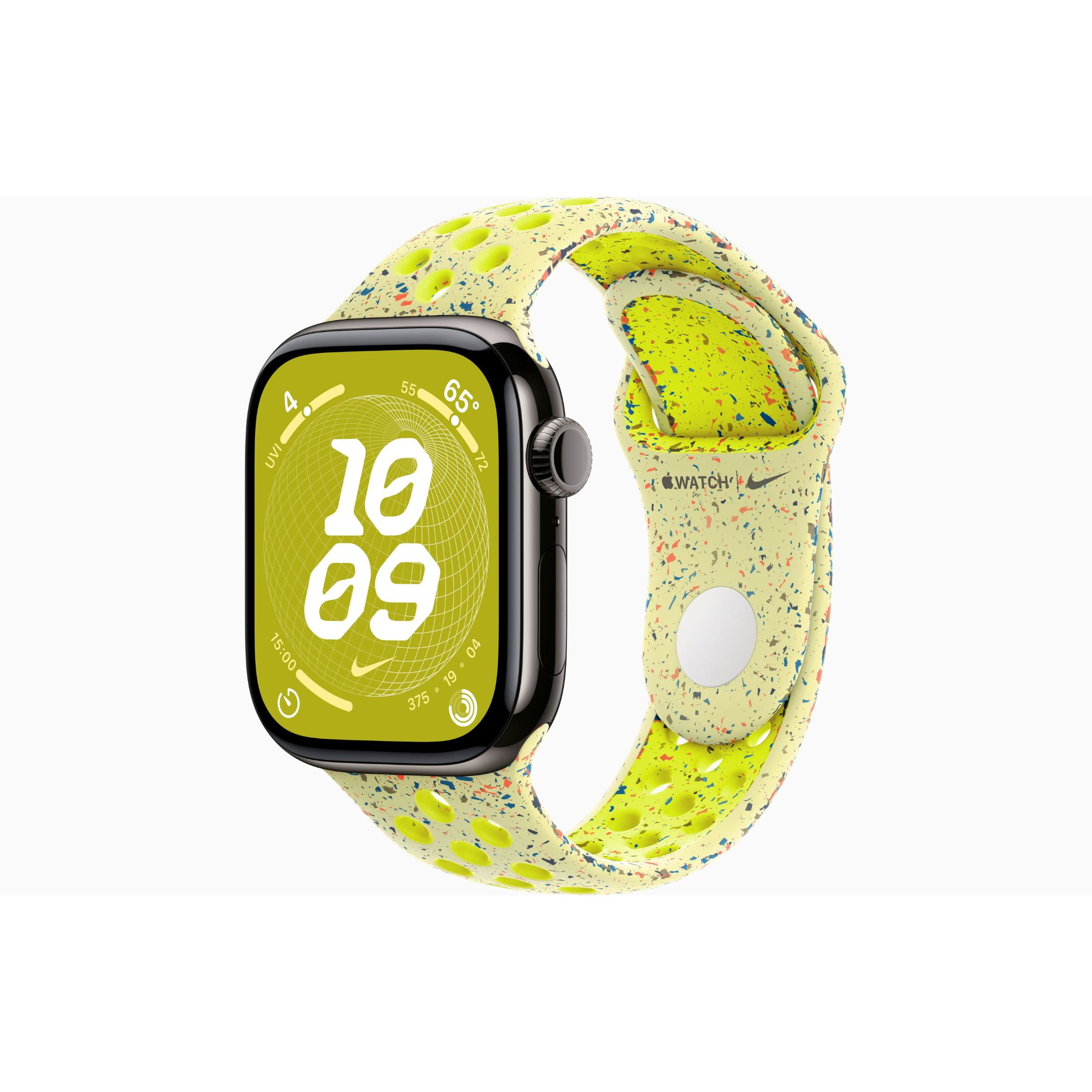 Restored Apple Watch Series 10 GPS + Cellular 42mm Slate Titanium Case with Volt Splash Nike ...