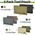 3 Pack Tool Bag Zipper Pouch, Premium Tool Pouch, Utility Multipurpose ...