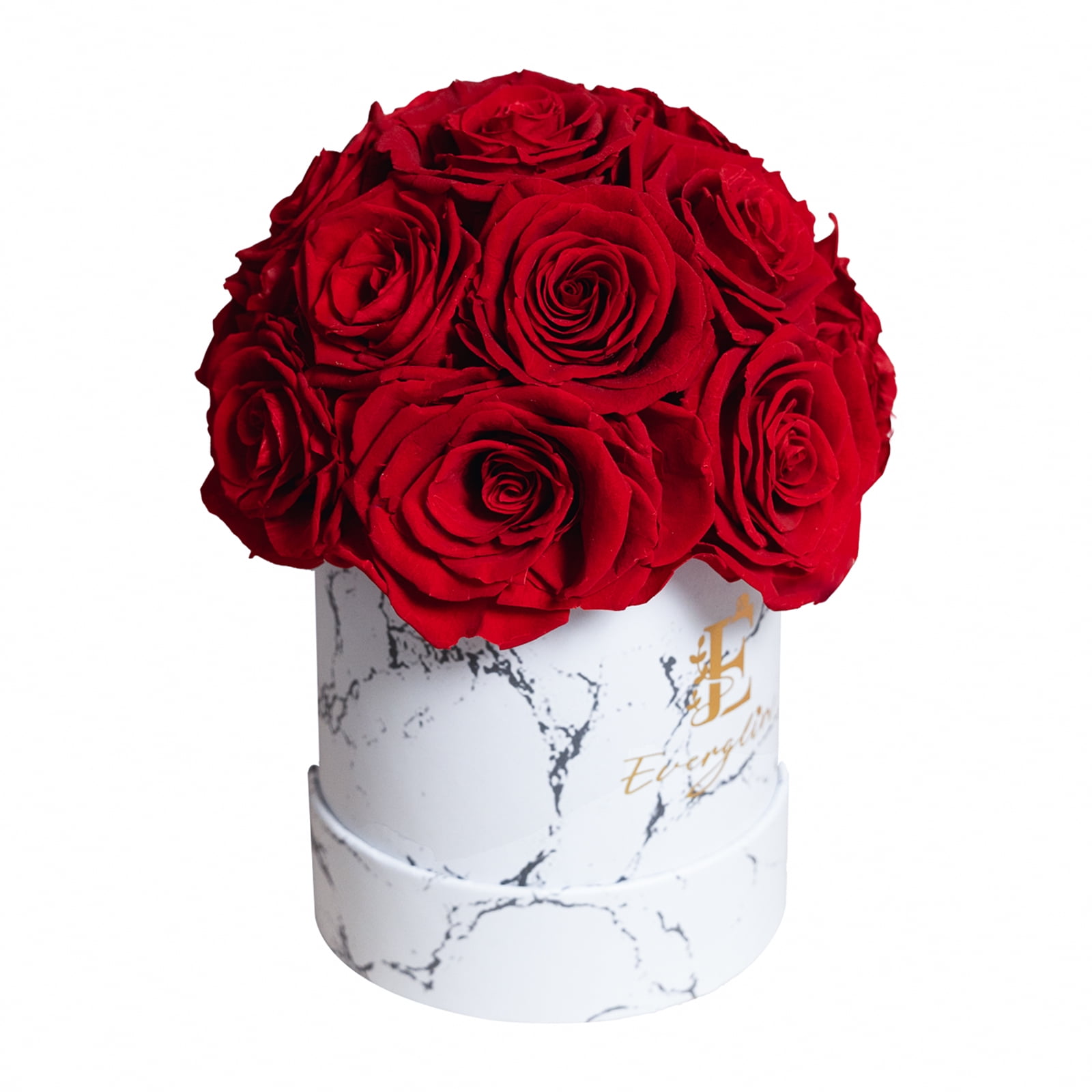 Click here for Everglim Red Preserved Rose Bouquet With 14-Pc. Fl... prices